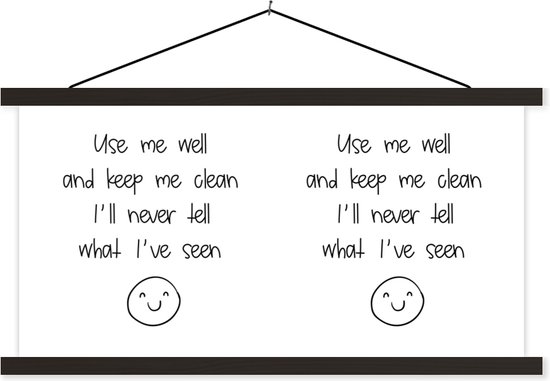 Posterhanger incl. Poster - Schoolplaat - Spreuken - Quotes - Use me ...