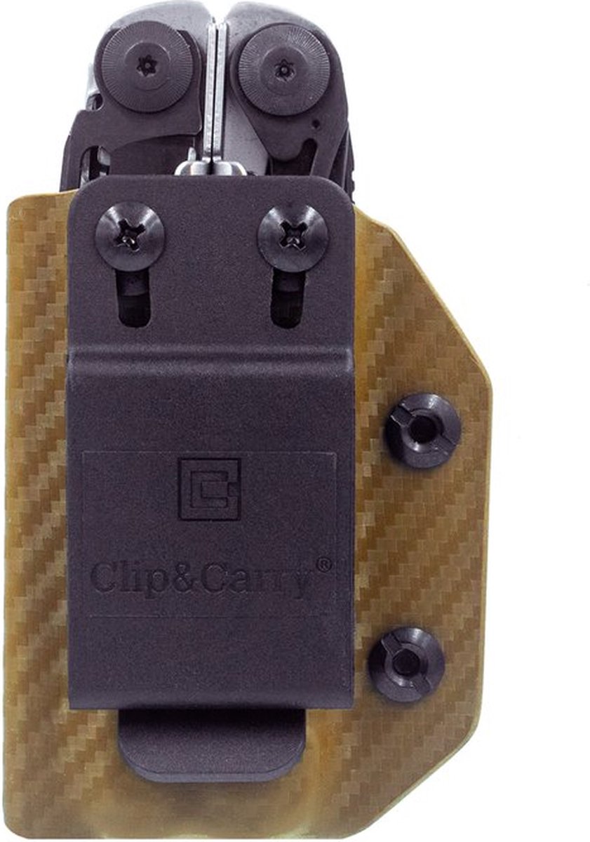 Clip & Carry Kydex Sheath CF-Brown Leatherman Surge | bol.com