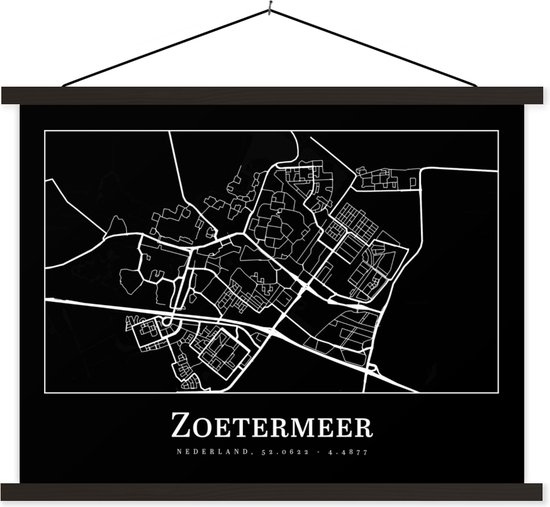 Posterhanger Incl Poster Schoolplaat Stadskaart Kaart Zoetermeer Bol