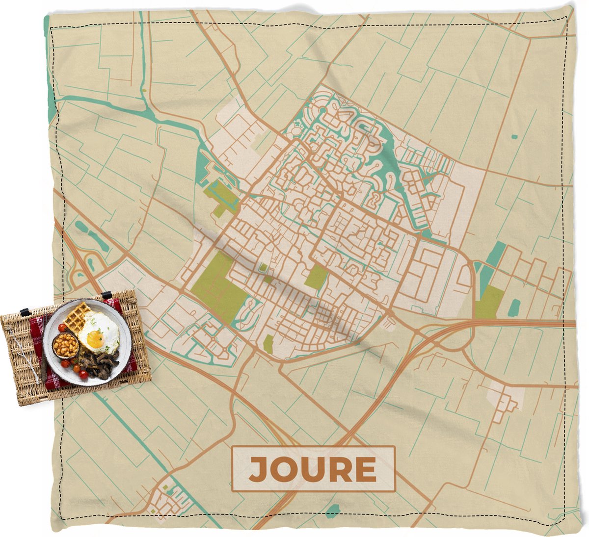 Waterdicht Picknickkleed - Geschikt als Strandlaken / Strandmat ...