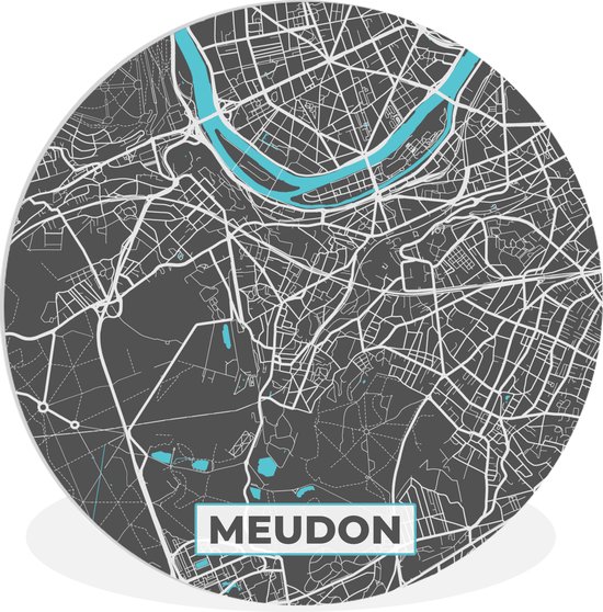 Wall Circle - Wall Circle Indoor - City Map - Meudon - France - Map ...