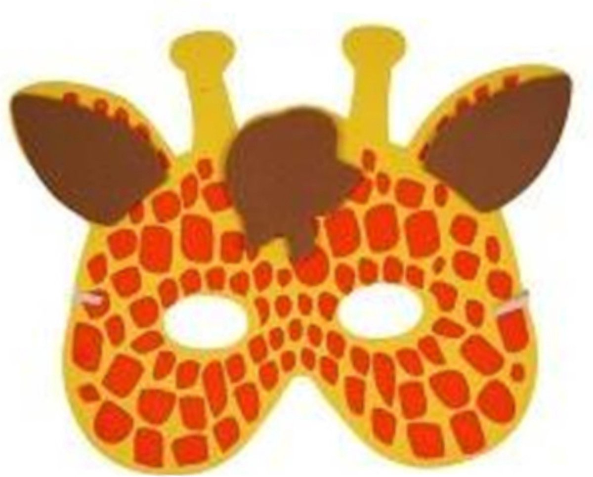 Wilde Dieren Masker | Leeuw | Aap | Panda | Giraffe | 4 Maskers | bol.com