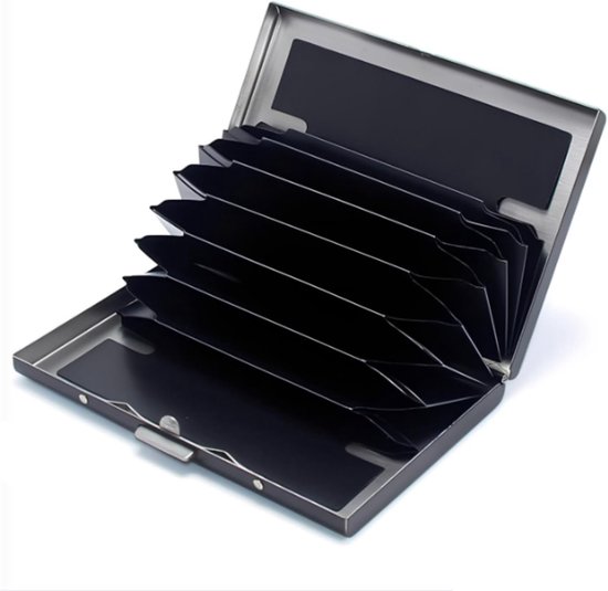 Credit Card Case Aluminium Black - Cool Slim Metal Business Card Case ...