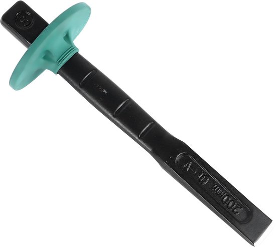 8 Inch Heavy Duty Flat Chisel with Hand Guard, Flat Head Rock Concrete ...