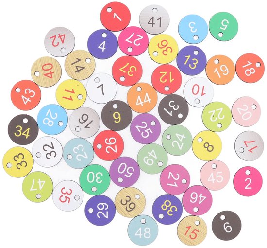 50Pcs Beehive Marker Number Digital Marker Round Plastic Number Tags ...
