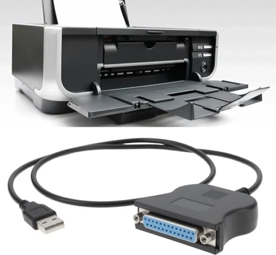 2 Stks USB naar 25PIN DB25 Parallelle Printer Kabel Adapter 80cm voor ...