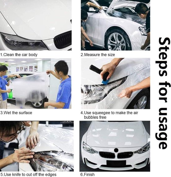 Premium - Zelfklevende lakbeschermingsfolie voor auto, motorfiets ...