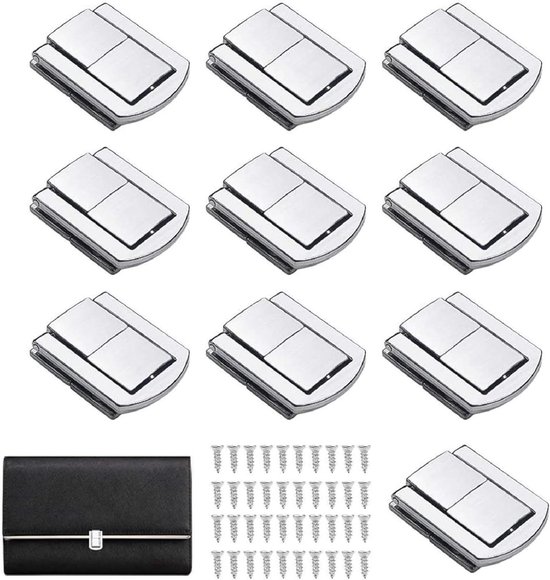 Premium Haspe-sluiting voor sieradendoos en houten kist - 10 stuks met 40 schroeven | bol