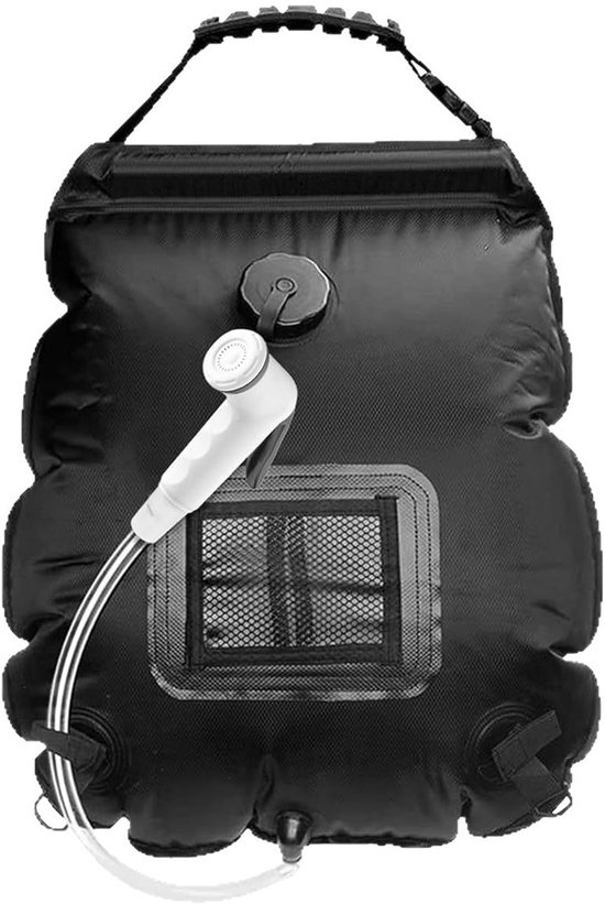 Douchezak van 20 liter, draagbare waterzak met slang voor buitendouche ...