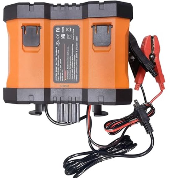 Batterijlader 10 Ampere - 12V/24V LiFePO4 en Loodzuur Acculader met 8 ...