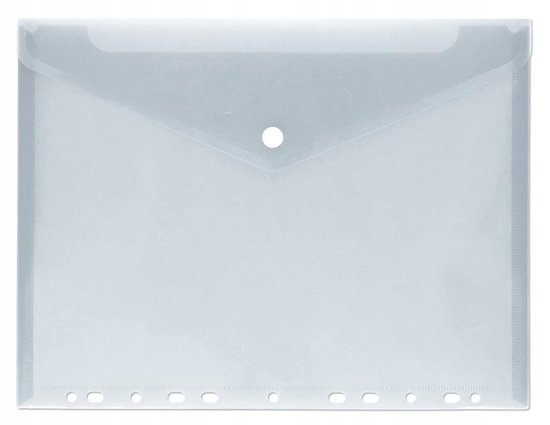 Transparante A4 Map met Drukknoopsluiting - 31x24cm | bol