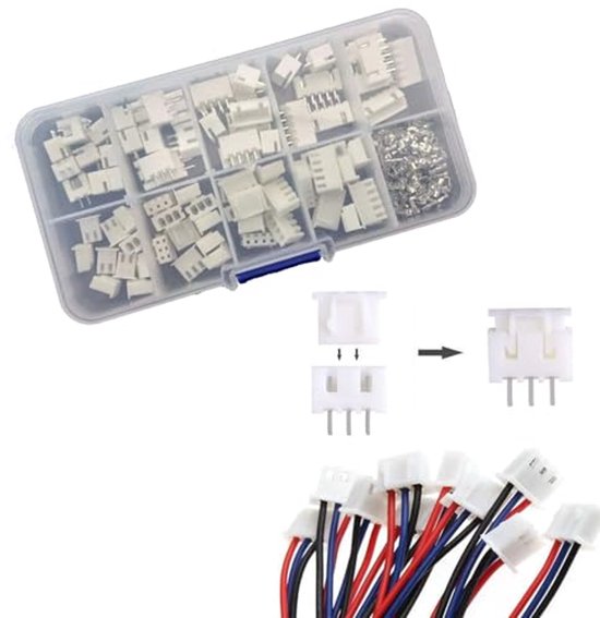 JST-XH, 230pcs JST-XH, 2.54mm Pitch Female Pin Header, Adapter Cable ...