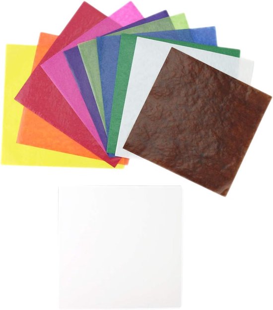 Vliegerpapier 100 vellen in diverse kleuren - 15,9 cm vierkant | bol