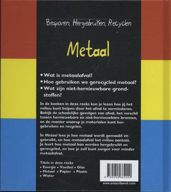 Besparen, hergebruiken, recyclen - Metaal | 9789055662920 | Alexandra ...