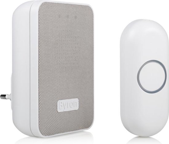 Byron DBY-22322 Draadloze Deurbelset Grijs/Wit | bol.com