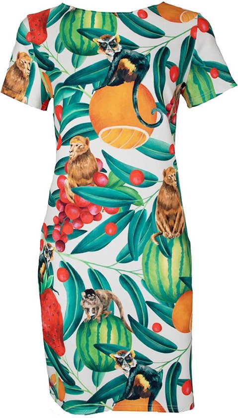 SRNDPTY Jurk Nadia Monkey off-white | bol.com