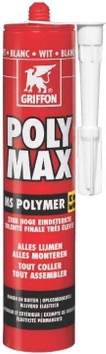 Griffon Poly Max Fix & Seal Express Montagelijm-/afdichtingskit - Grijs ...