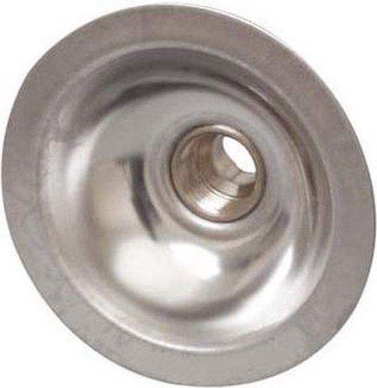 Ronfix - RVS ronde gevelkom voor - sanitaire - tapkraan - 1 -2" x 15 mm ...