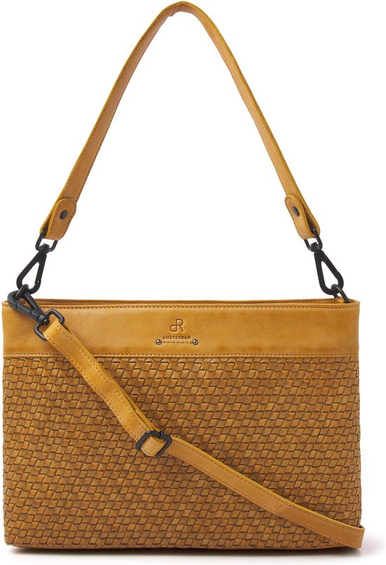 dR Amsterdam Hand / Schoudertas - Tampa Braided - Yellow | bol.com