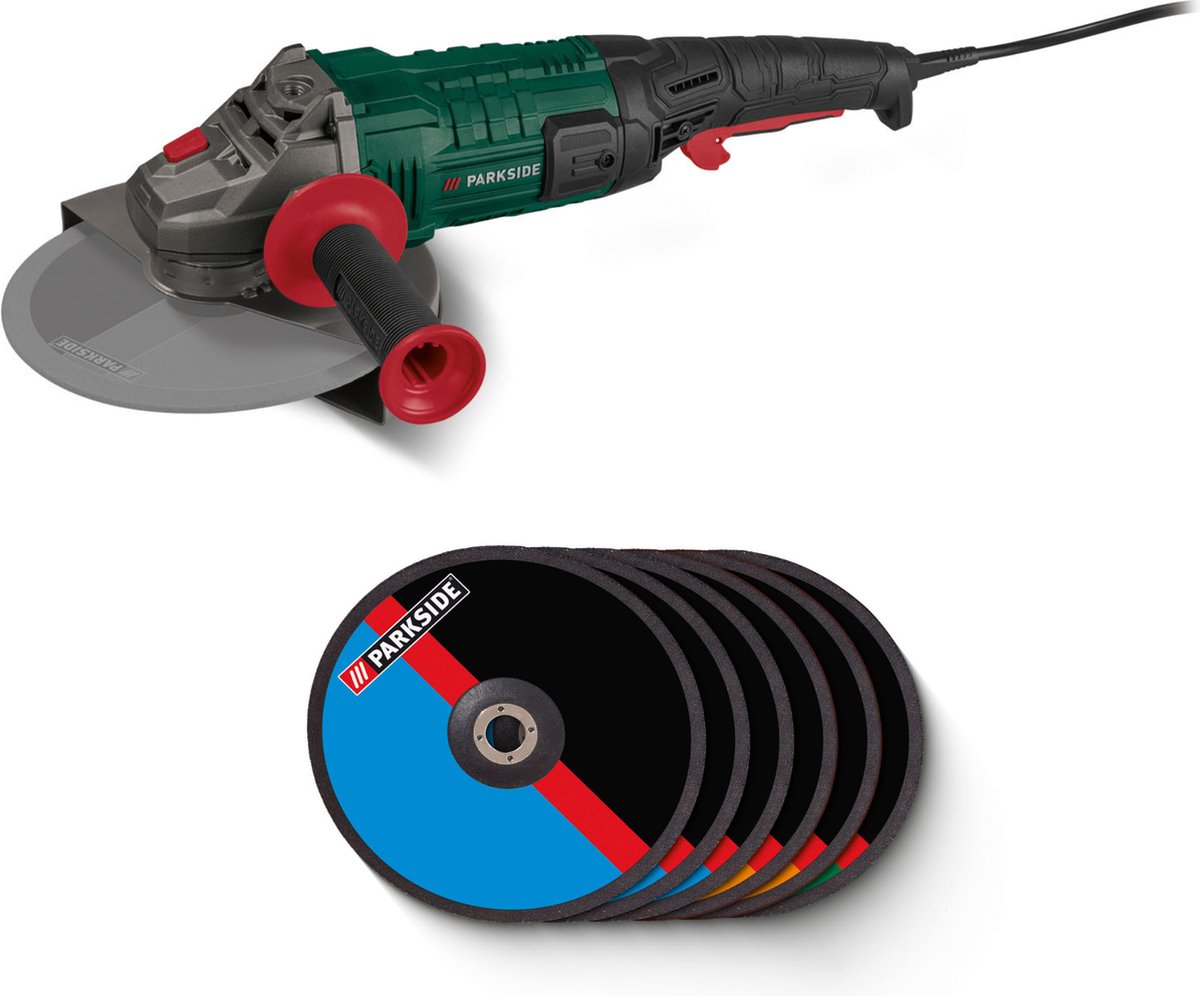 PARKSIDE Haakse slijper 2000 W - Inclusief 6 Schaaf- & slijpschijven ...