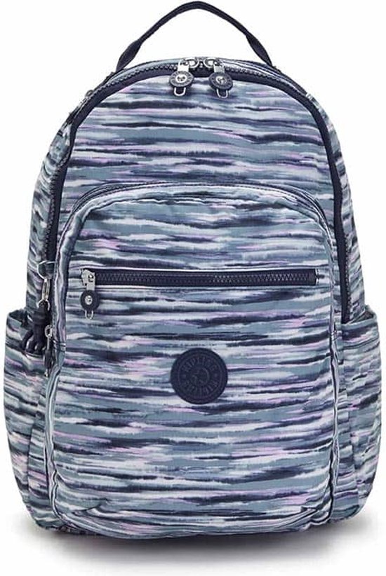 Kipling Seoul Backpack Brush Stripes | bol.com