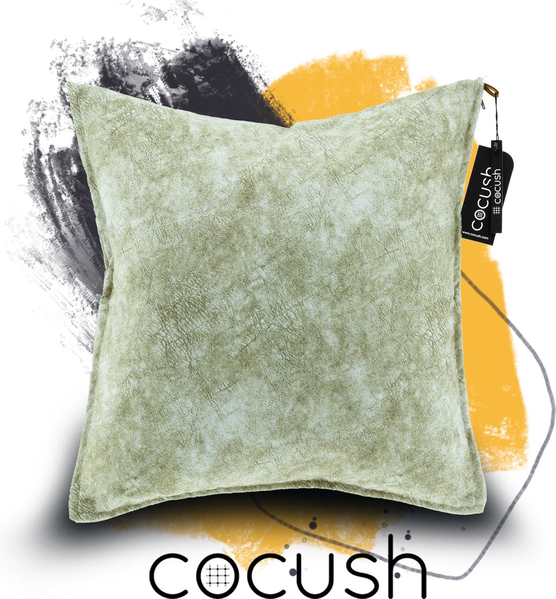 Cocush - PEARL- Kussenhoes Vloerkussen excl. Binnenkussen 70x70 cm - 1 ...