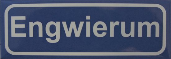 Koelkast magneet plaatsnaambord Engwierum. | bol