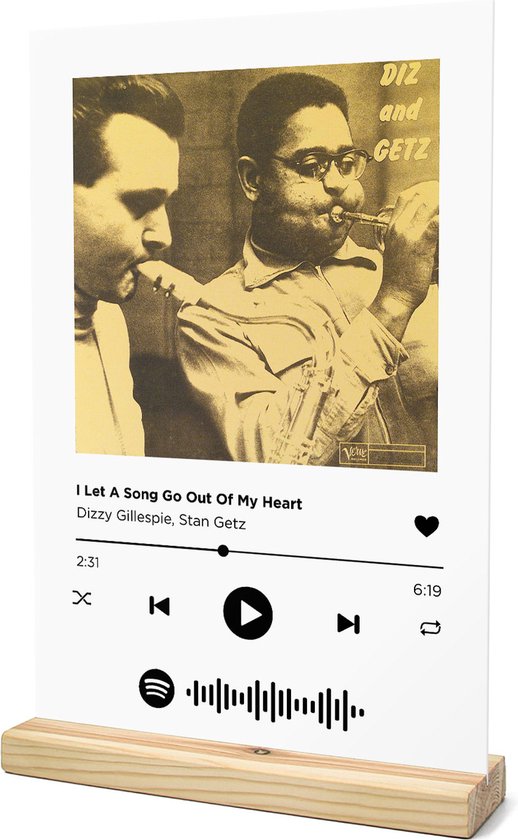 Songr Spotify Muziek Bordje - I Let A Song Go Out Of My Heart - Dizzy ...