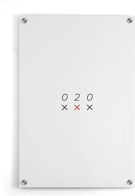Walljar - Amsterdam 020 - Muurdecoratie - Plexiglas schilderij | bol.com