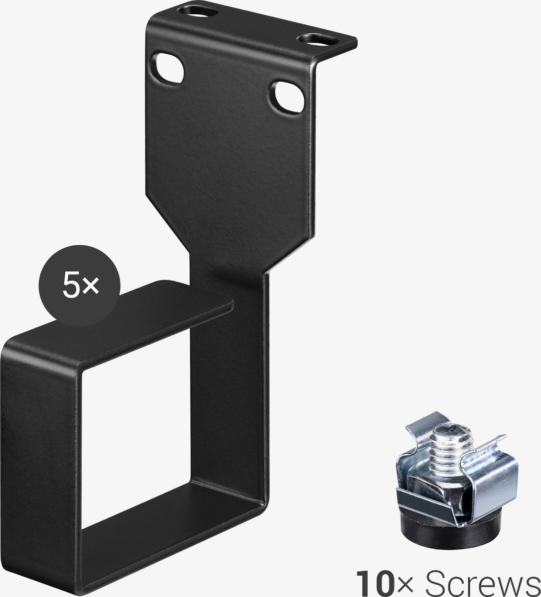 kwmobile 5x kabelhouder voor serverkast - Kabel organiser - Set van 5 ...