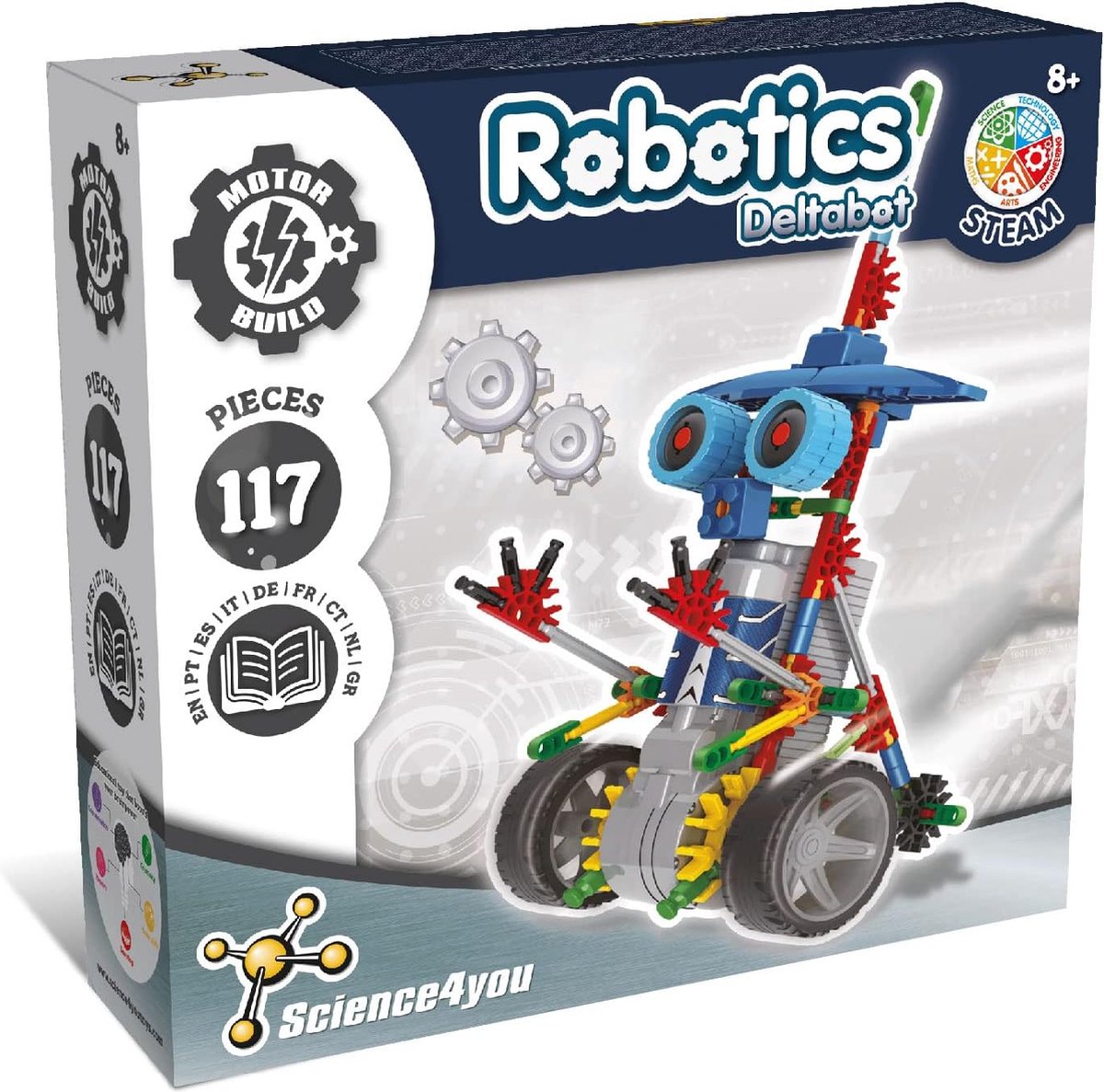 Science4you Robotics Deltabot - Experimenteerset 117-delig - DIY Robot Bouwpakket -... | bol