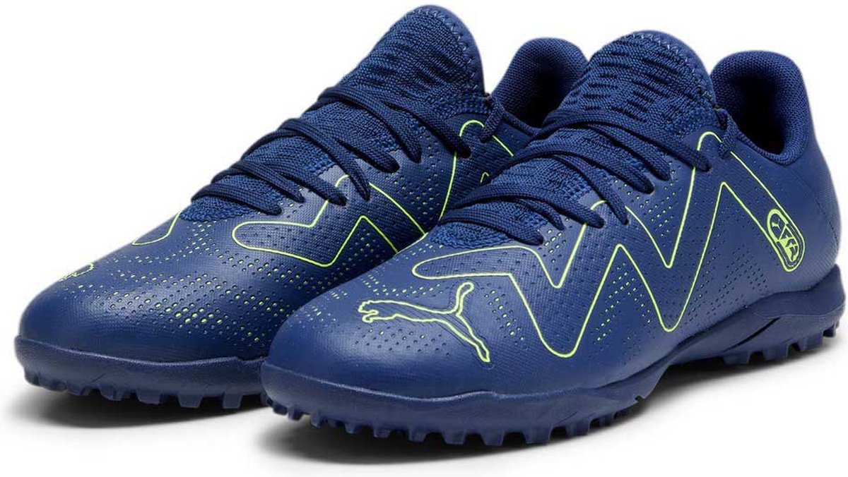 PUMA Future Play Tt Jr Voetbalschoenen Blauw - Schoenen.nl