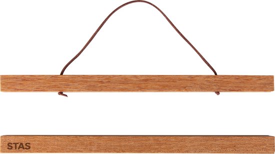 STAS Posterhanger (50cm) - Hout - Teak - Magnetisch poster ...