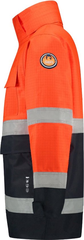 Dapro Safety Infinity Multinorm Regenjas - Maat L - Marineblauw/Hi-Vis ...