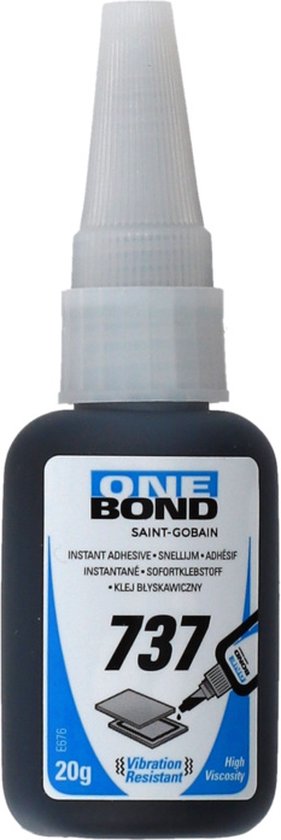 OneBond - Secondelijm 737 - Slag en stootvast - 20gr | bol