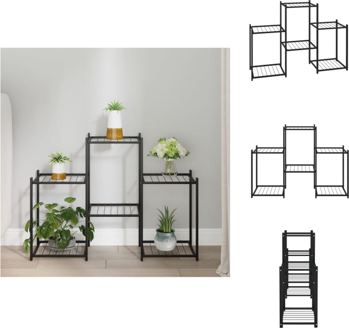 vidaXL Bloemenstandaard Hoek - 83 x 25 x 60 cm - Sterke constructie ...