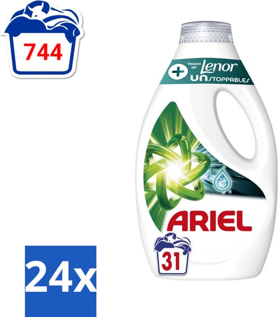 Ariel Original - Touch of Lenor Unstoppables - Lessive liquide - Linge ...