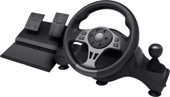 Trust GXT 289 Movi - Gaming Stuurwiel en Pedalen - PS4, Xbox One, PC, Switch | bol