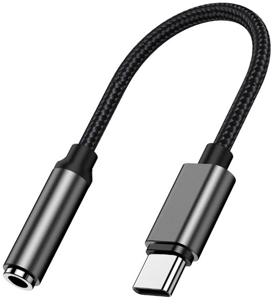 AUX naar USB-C - Audio Adapter 3.5mm met DAC - Telefoonkabel ...