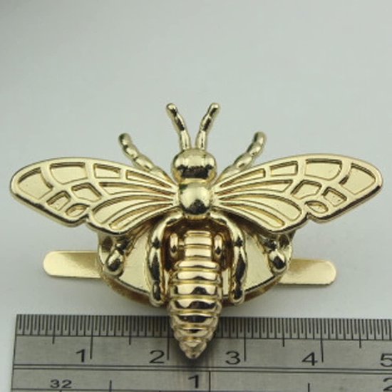 Creative Bee Shape Turn Lock Clips - Zwart Licht Goud - Handtas Rugzak ...