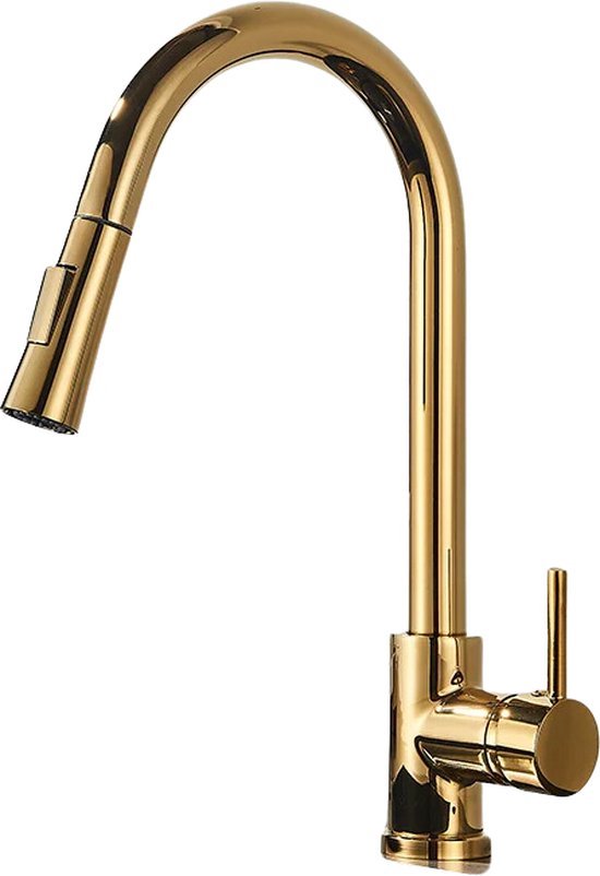 Betaalbare Goederen® Gootsteenkraan - Goud - Keuken Kraan - Spoelbak ...