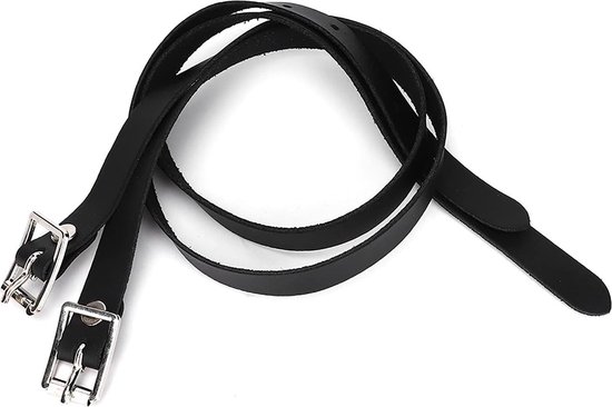 Verstelbare Sporenriem van Leer - Single Ply - Zwart - Western ...