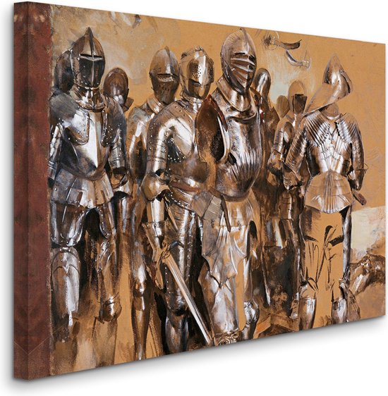 Adolf Menzel - Armor Chamber Fantasy, Fantasie in de wapenrustingskamer ...