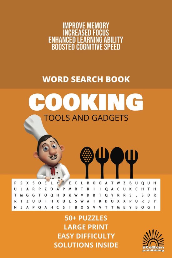 Cooking, Tools and Gadgets Word Search Book: Cooking Lovers, Cooked ...