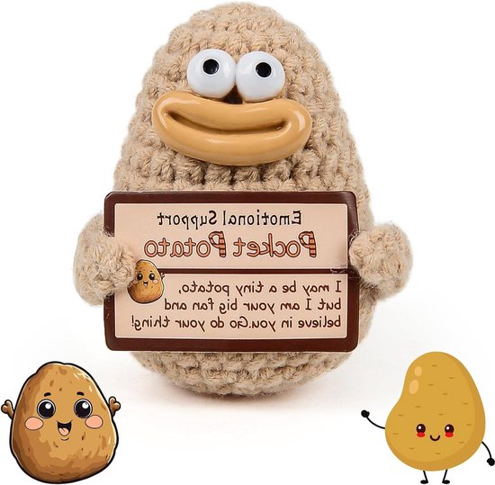 Pocket Hug Positive Potato Mini Plush Figures-Funny Positive Potato ...
