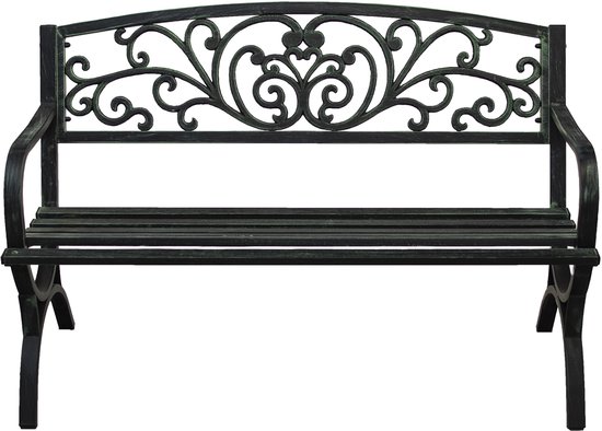 TUINBANK parkbank decoratief metalen bankje | bol