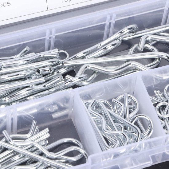 100 Stuks R-clips Heavy Duty Roestvrijstalen Trekpen Bevestigingspenset ...