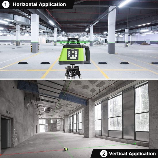 Zelfnivellerende Roterende Laser Level met Groene Laserstraal - 360 ...