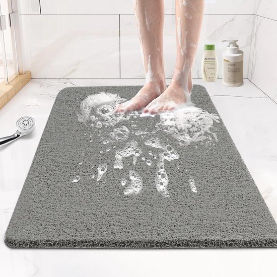 Antislip Badmat 61 x 40 cm - Zachte, Sneldrogende PVC Badmat voor Natte ...