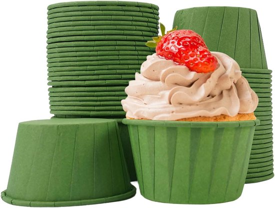 Muffin Molds Paper Grease Free - 50 PiecesNon-Stick Cupcake Paper ...